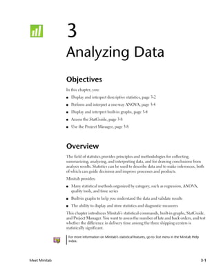 Meet minitab tutorial | PDF
