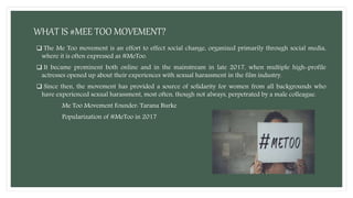 Mee too movement | PPTX
