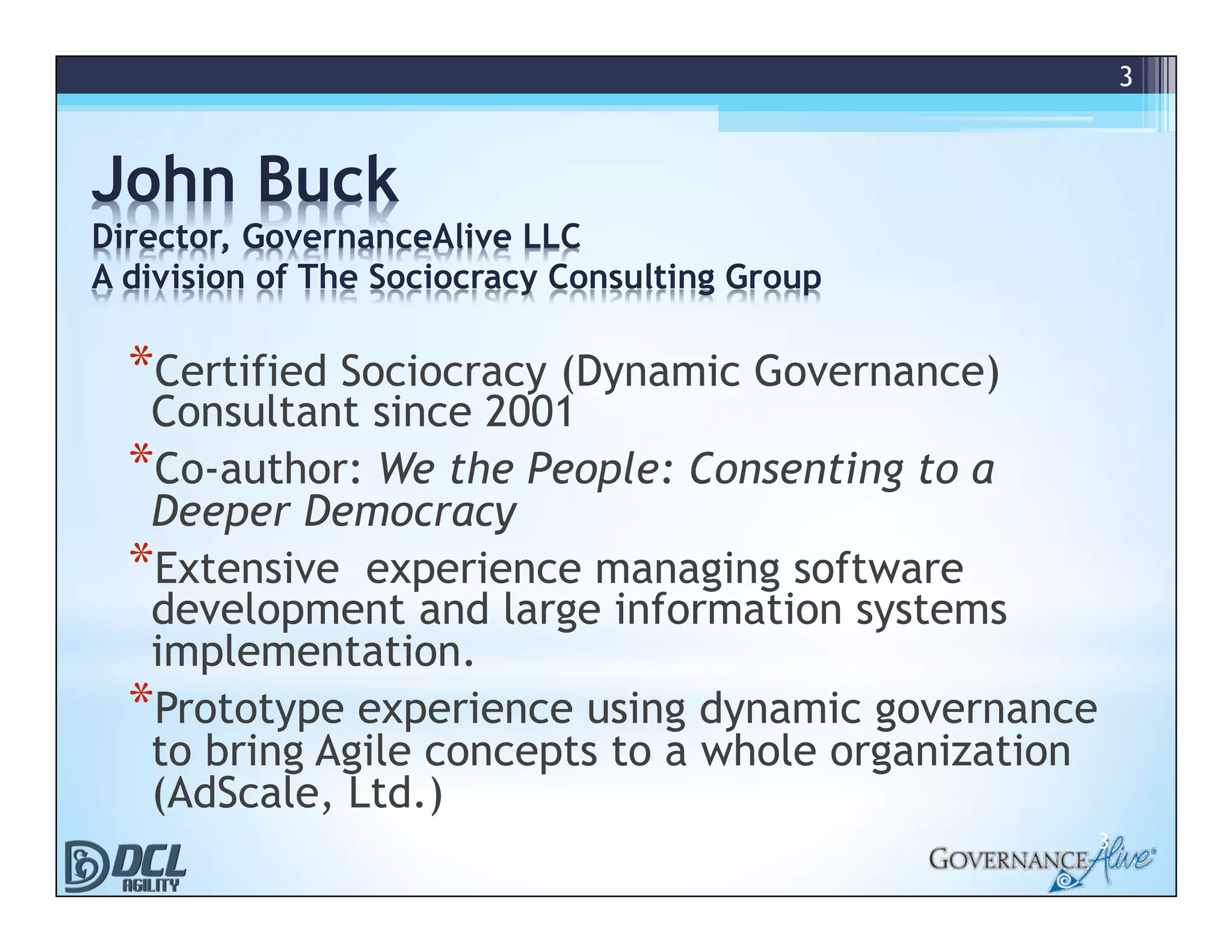 Meet scrum抯 big brother, dynamic governance v3 | PDF