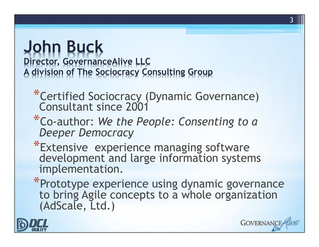 Meet scrum抯 big brother, dynamic governance v3 | PDF