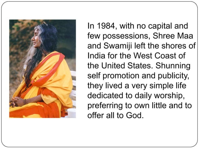 Meet Shree Maa Slideshare | PPT