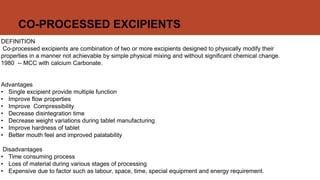 CO–PROCESSED EXCIPIENTS FOR TABLETS.pdf