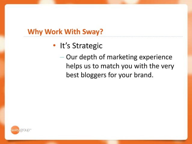 Meet Sway Group! | PPT