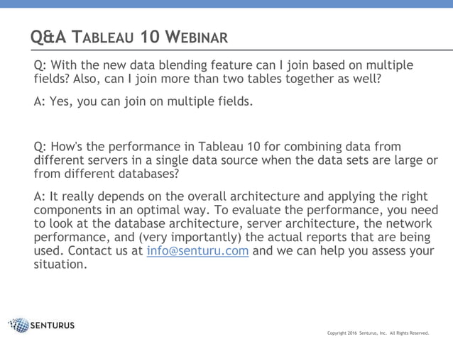 Meet Tableau 10: Overview of New Features | PPTX