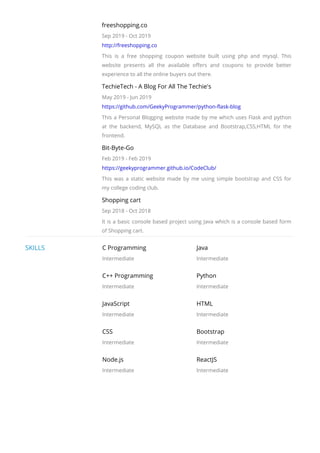 Meet thakkar resume | PDF