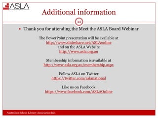 Meet the ASLA Board 2016 | PPTX | Professional School | Postgraduate ...