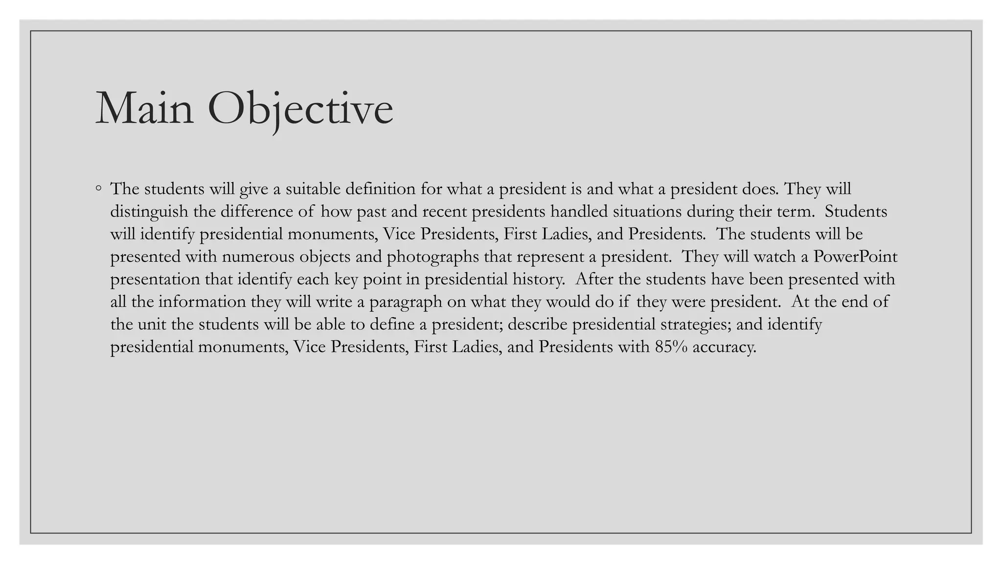 Meet the presidents | PPT