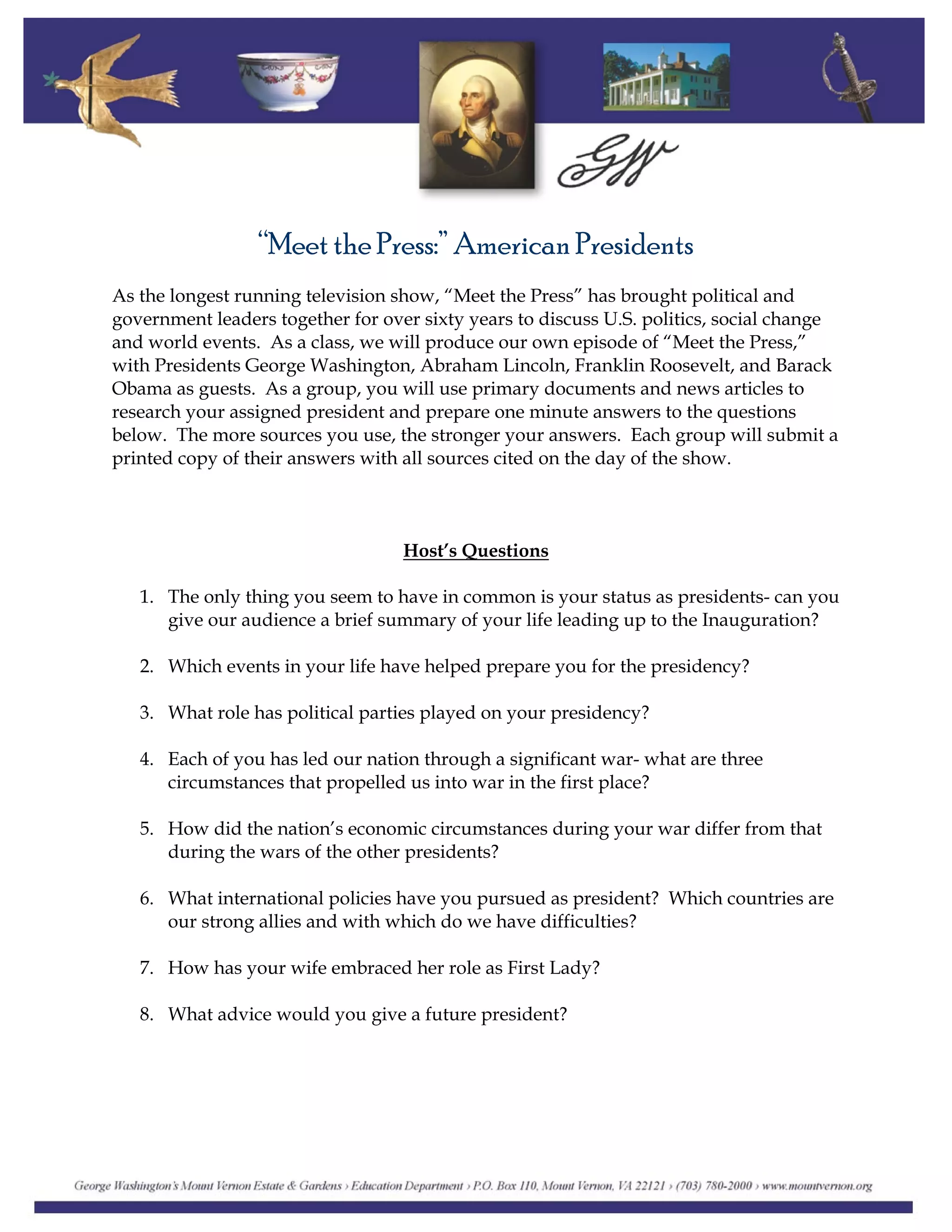 Meet The Press: American Presidents | PDF