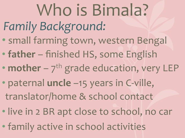 Meet the Student: Bimala | PDF