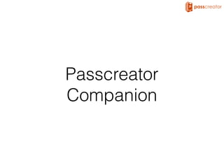 Lightning Talk iOS Meetup Munich about Passcreator Companion | PDF ...
