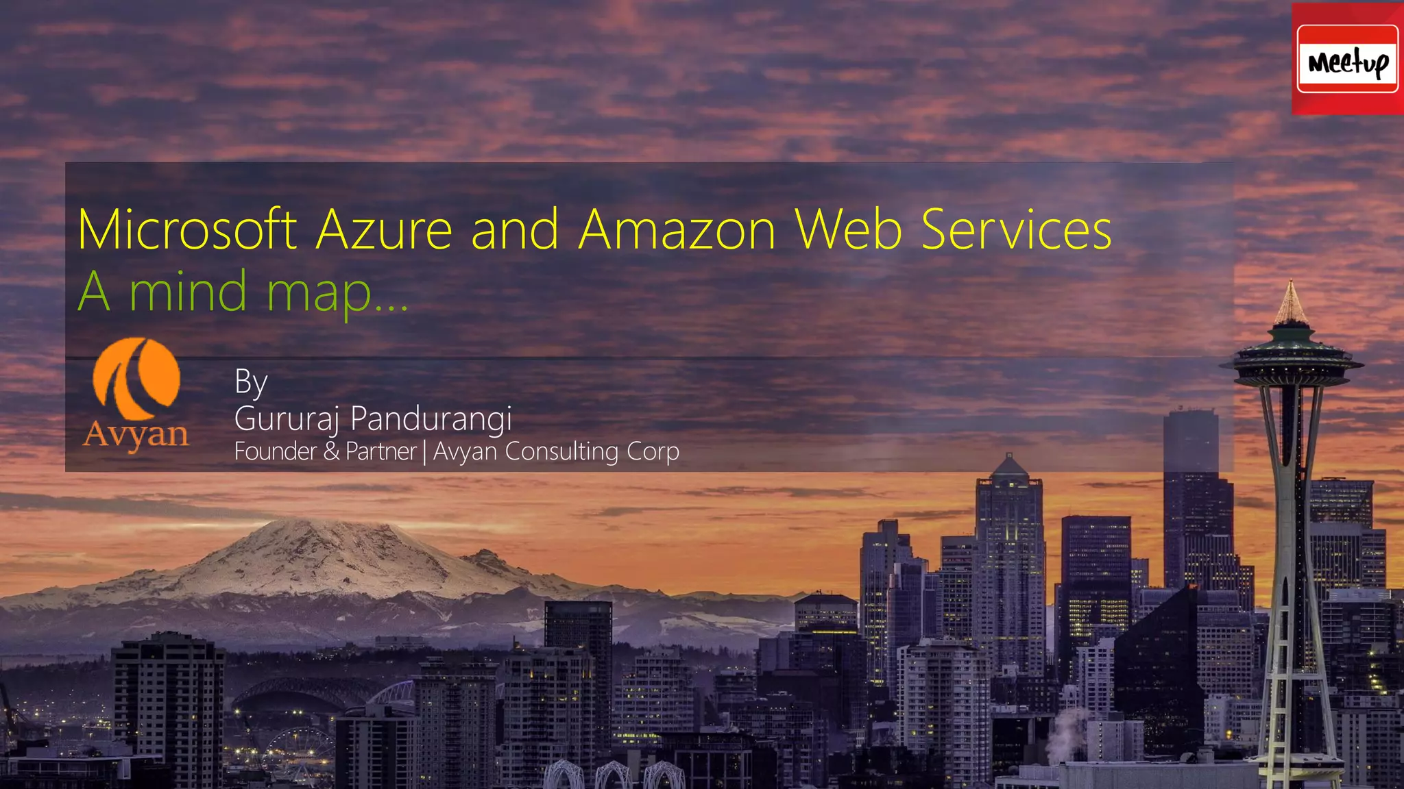 Azure and AWS, a mindmap | PPT