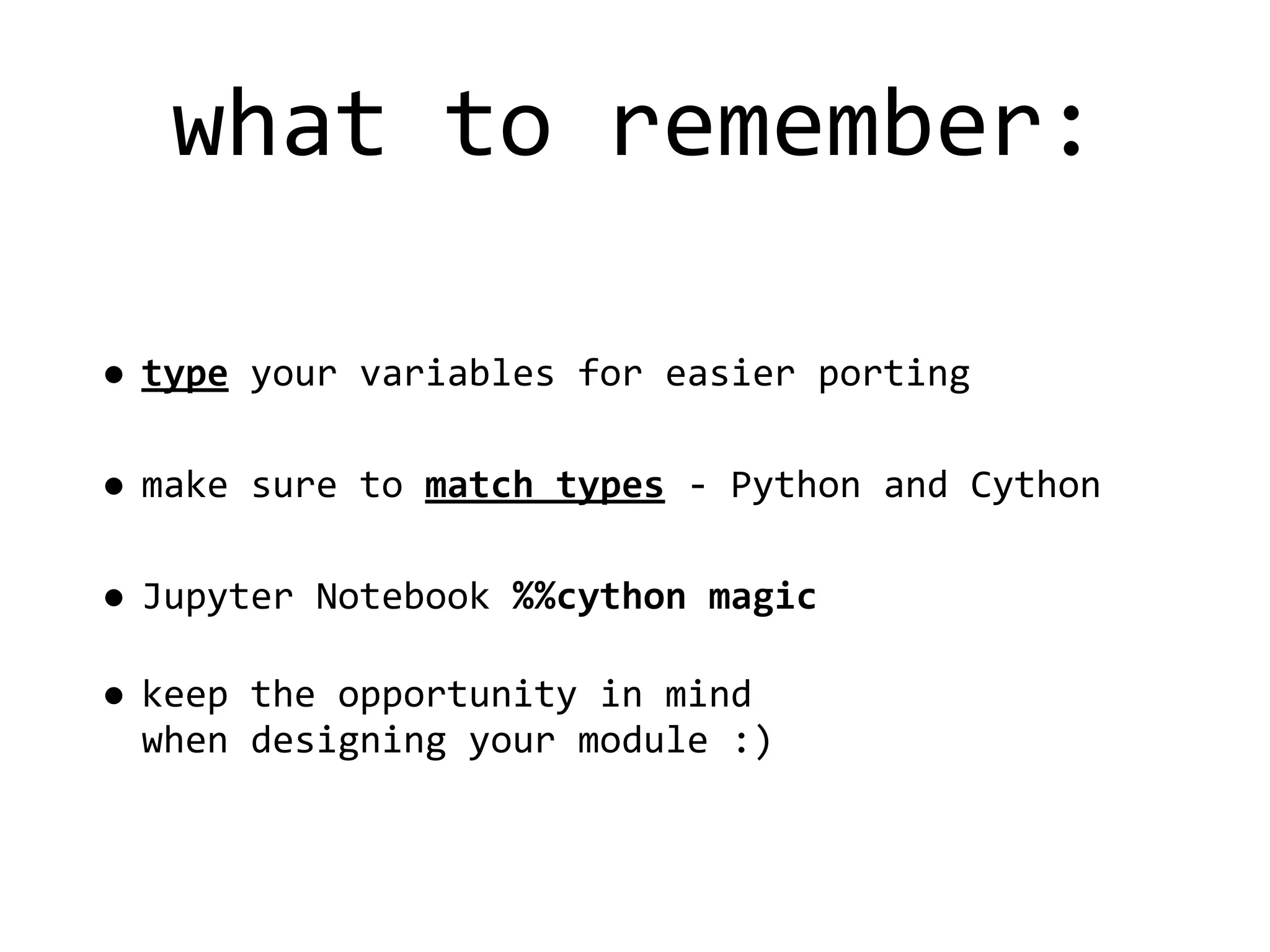 Easily reduce runtimes with cython | PPT