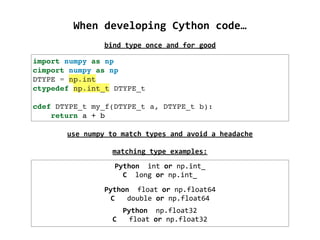 Easily reduce runtimes with cython | PPT