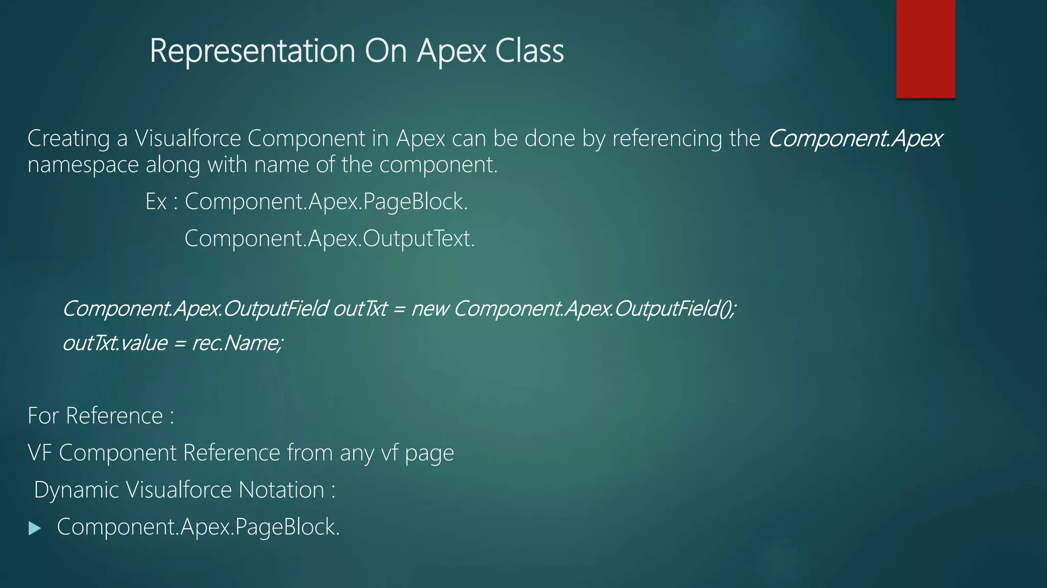 Dynamic visualforce components in Salesforce | PPTX