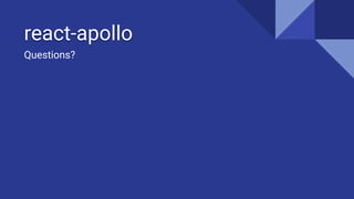 react-apollo | PDF | Web Development | Internet