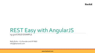 REST Easy with AngularJS - ng-grid CRUD EXAMPLE | PPT