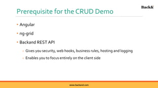 REST Easy with AngularJS - ng-grid CRUD EXAMPLE | PPT