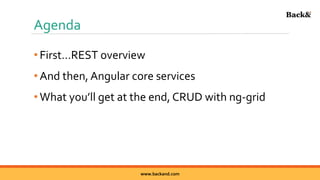 REST Easy with AngularJS - ng-grid CRUD EXAMPLE | PPT