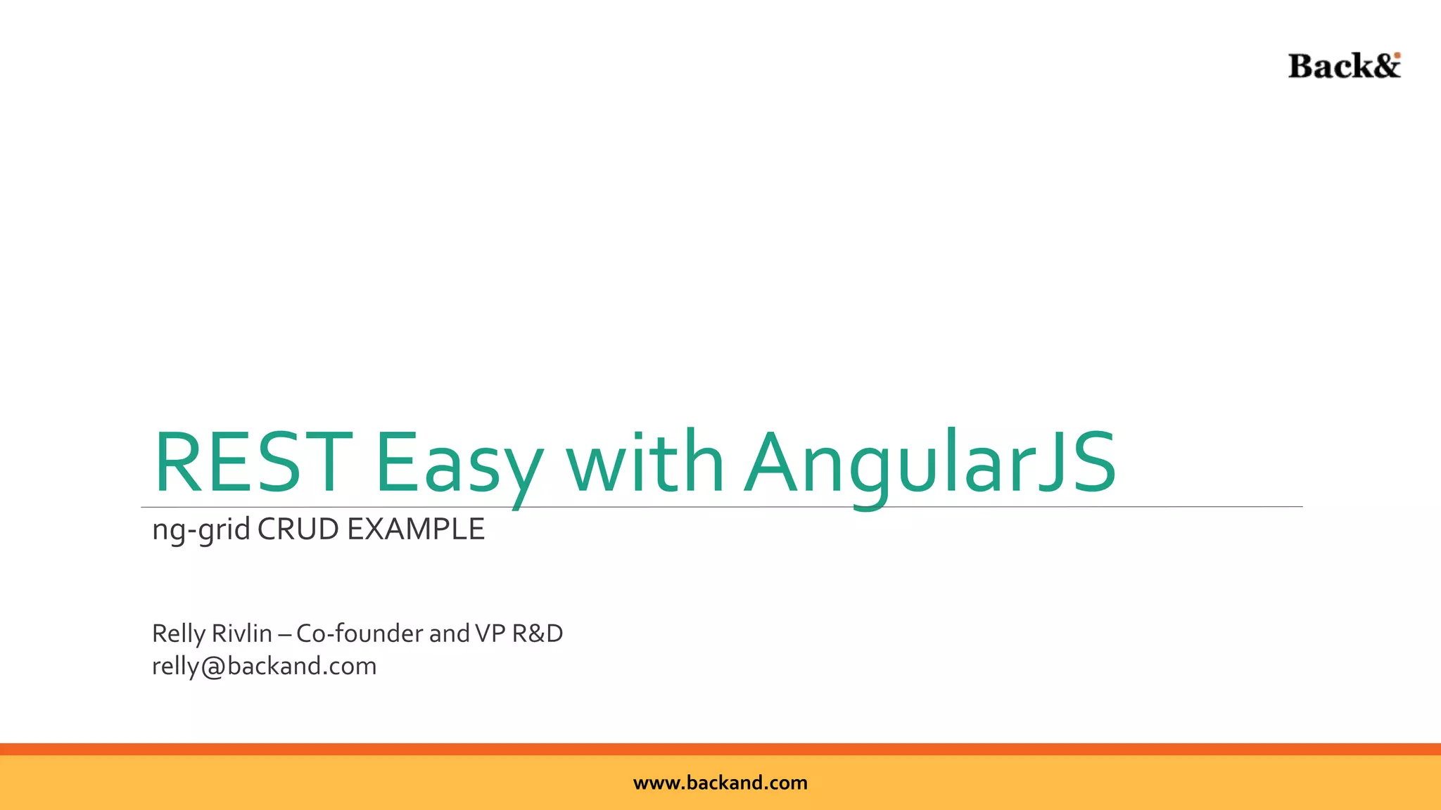 REST Easy with AngularJS - ng-grid CRUD Example | PPTX
