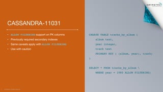 MEETUP - Unboxing Apache Cassandra 3.10