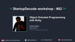 Object-Oriented Programming & Ruby | PPT