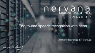 Intel Nervana Artificial Intelligence Meetup 11/30/16 | PPT
