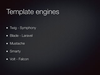 Laravel Spark, and Twig | PPT