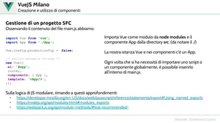 Creazione componenti con Vue js | PPT