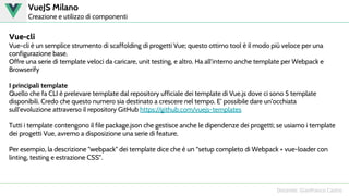Creazione componenti con Vue js | PPT