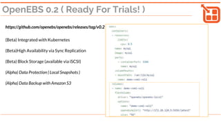 Containerized Storage for Containers Meetup #3 | PPT