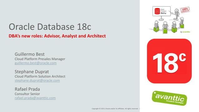Meetup Oracle Database: 3 Analizar, Aconsejar, Automatizar… las nuevas funciones del DBA | PPT