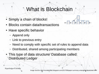 Blockchain-Hyperledger-Colombo | PPT