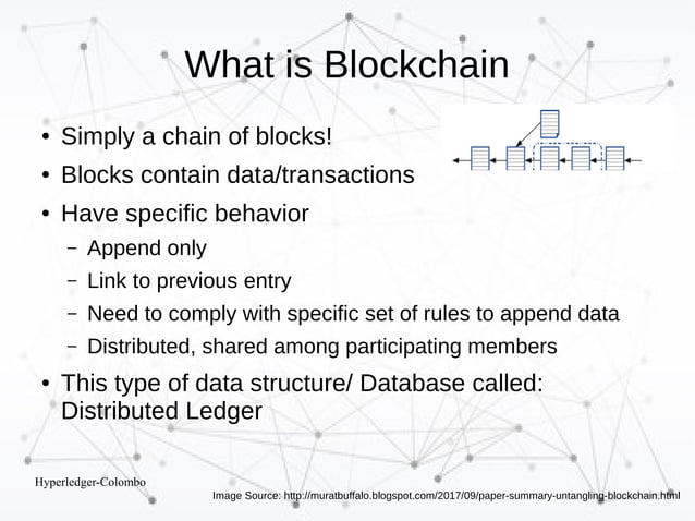 Blockchain-Hyperledger-Colombo | PPT