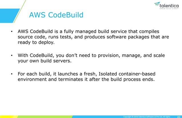 CI/CD with AWS Code Services | PPTX | Cloud Computing | Internet