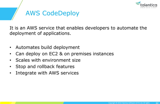 CI/CD with AWS Code Services | PPTX | Cloud Computing | Internet