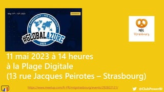 Meetup Club Power BI - Power BI Embedded, mai 2023 | PPT