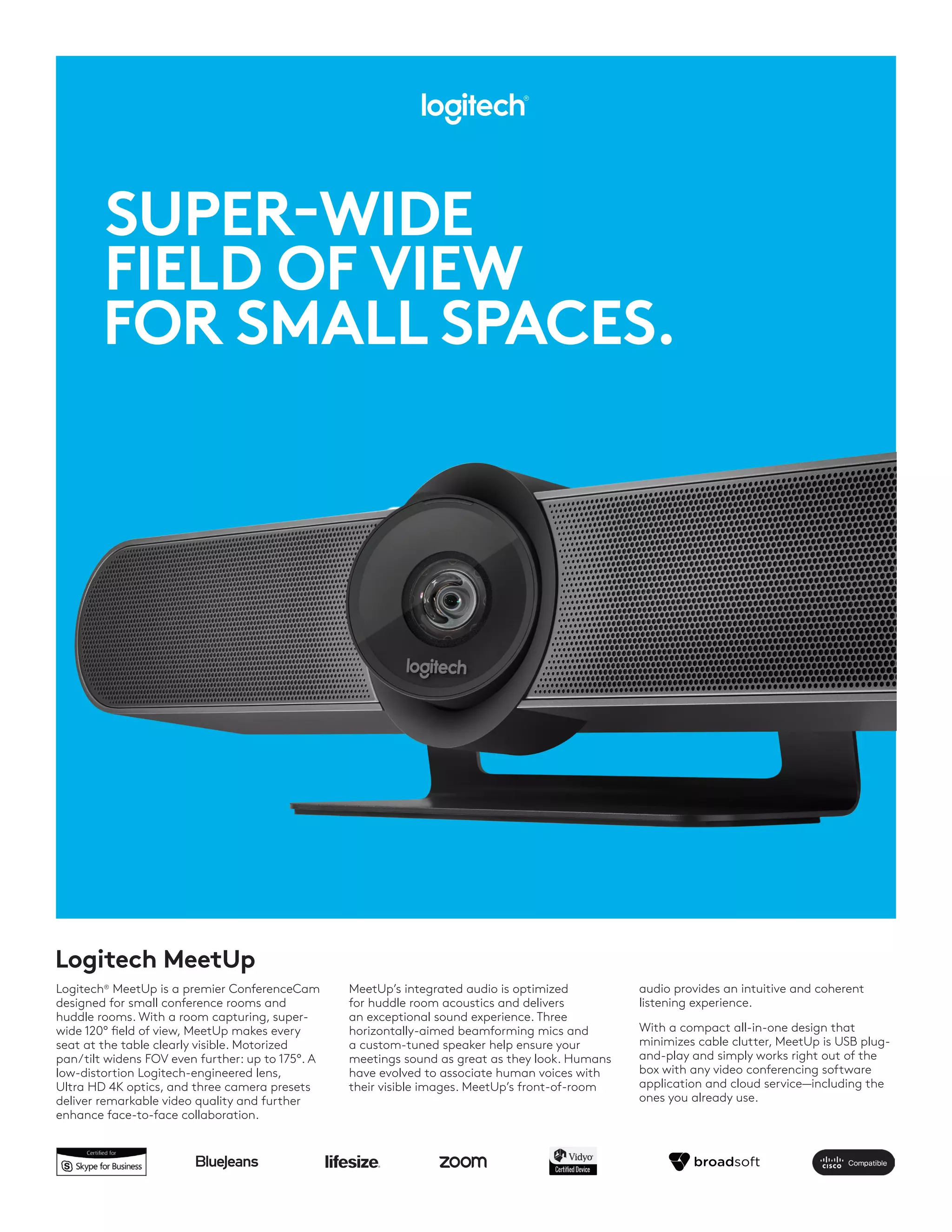Logitech Meetupdatasheet | PDF