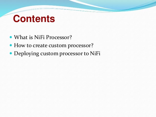 Apache Nifi Custom Processor