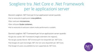 Introduzione a .Net Core | PPTX | Programming Languages | Computing