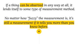 How to measure anything (meetup 06.06.2018) | PDF