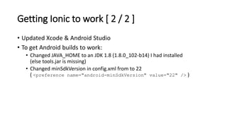 Apple M1 & Ionic: Should I switch? | PPTX