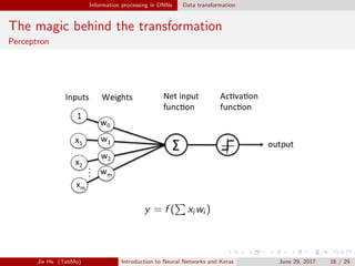 Introduction to neural networks and Keras | PDF