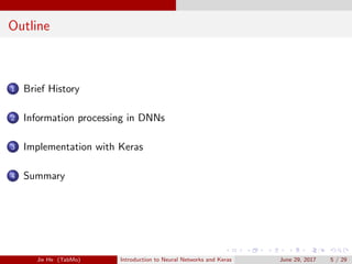 Introduction to neural networks and Keras | PDF