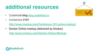 Containers #101 : Docker ONBUILD triggers and Introduction to Docker Compose | PPT