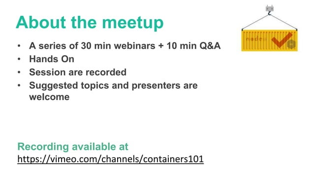 Containers #101 : Docker ONBUILD triggers and Introduction to Docker Compose | PPT