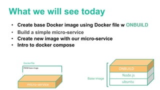 Containers #101 : Docker ONBUILD triggers and Introduction to Docker Compose | PPT