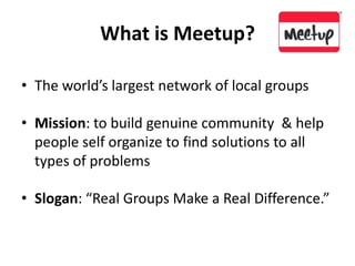 Meetup.com Advertising Campaign (Spring 2010) | PPTX