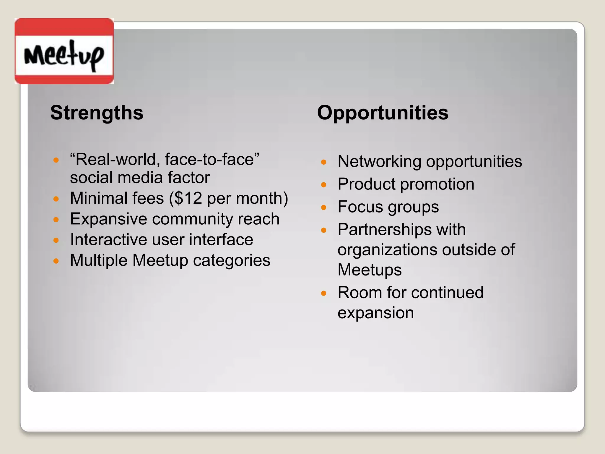 Meet up presentation | PPTX