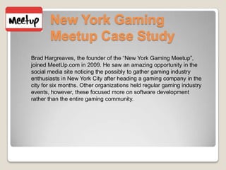 Meet up presentation | PPTX