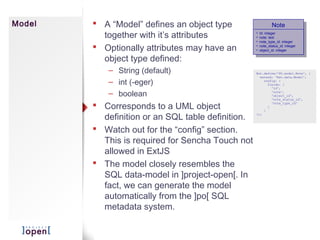 Serious Sencha - Data Layer and Server-Side REST Interface | PPT